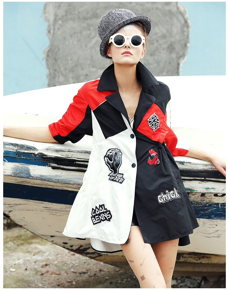 2015 Women Fashional Fall Coat Loose Dust Trend Coat on Luulla